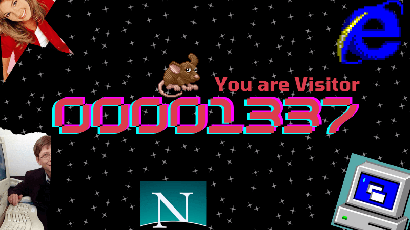 Visitor Counters, Blinking Tags, GeoCities - Back to the '90s Internet - Wide Angle Analytics